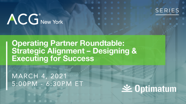 ACG NY Operating Partner Roundtable | ACG New York